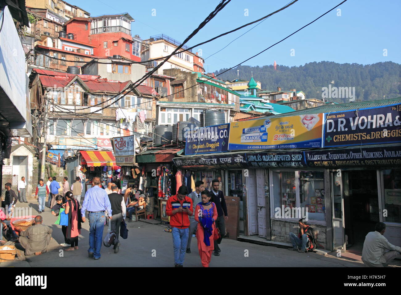 Lower bazar shimla himachal pradesh hi-res stock photography and images ...