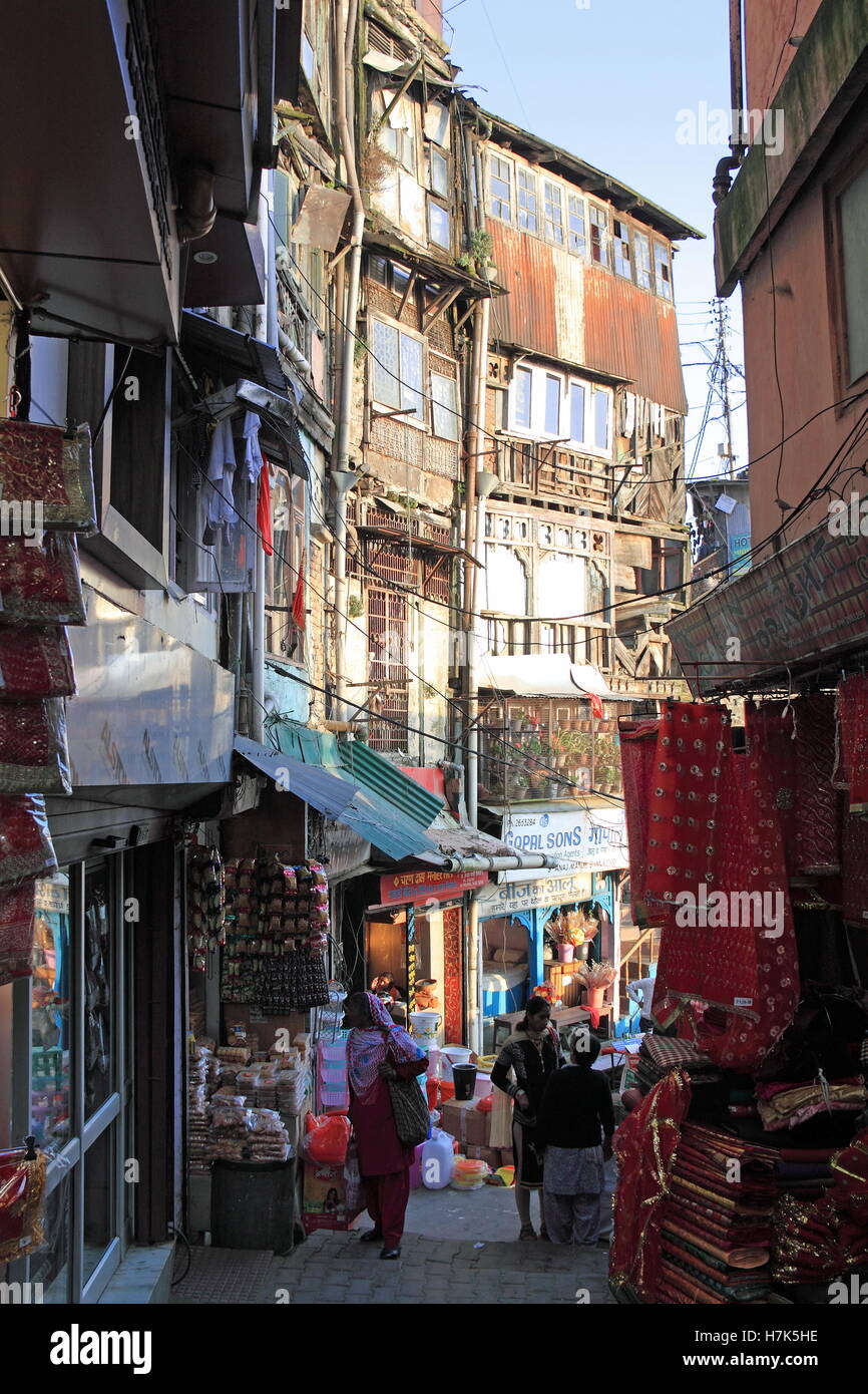 Ganj (or Gunj) Bazar, Lower Bazar, Shimla, Himachal Pradesh, India ...