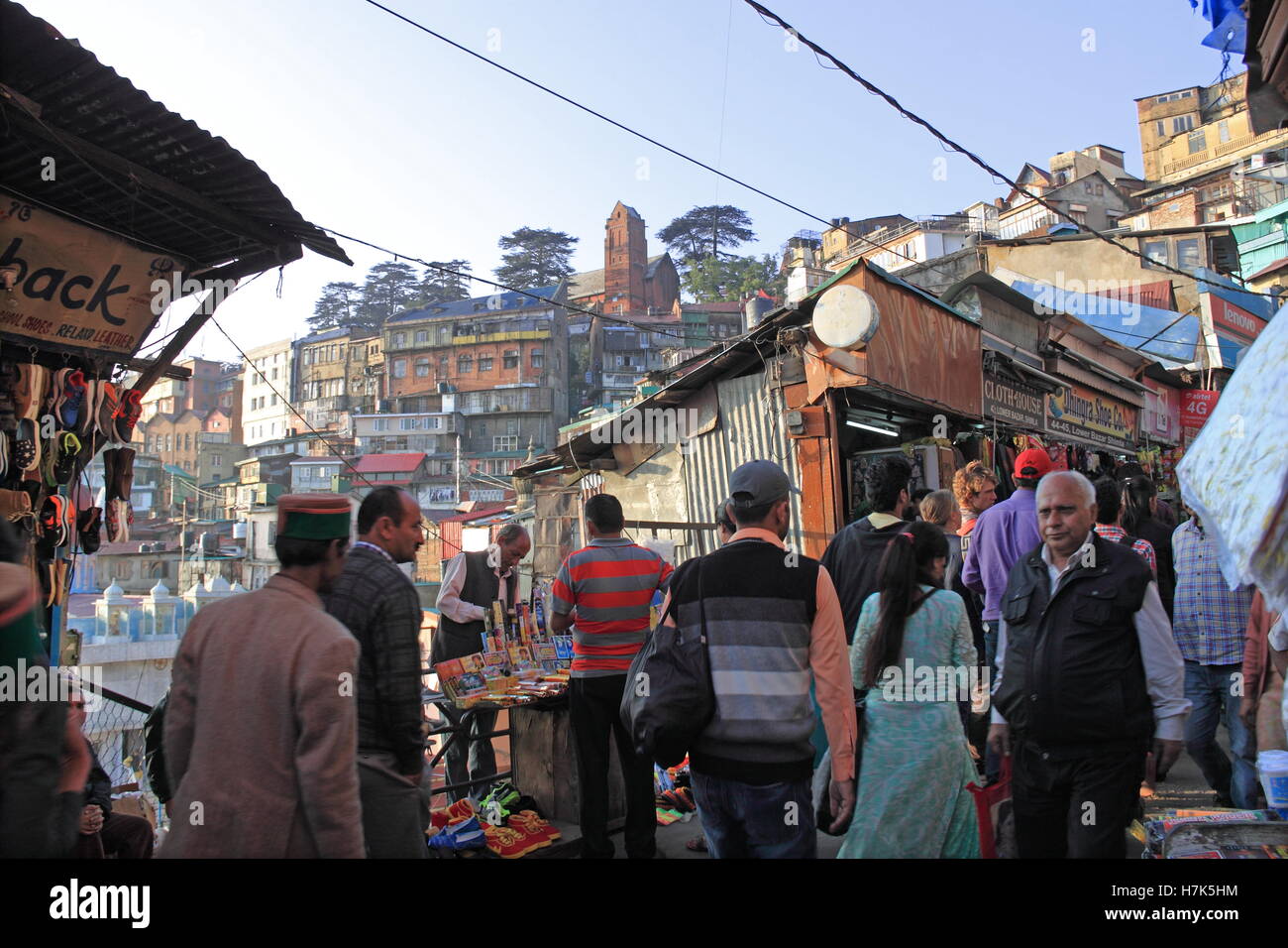 Lower Bazar, Shimla, Himachal Pradesh, India, Indian subcontinent ...