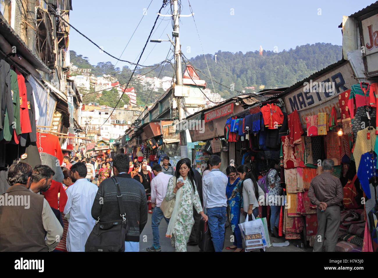 Lower Bazar, Shimla, Himachal Pradesh, India, Indian subcontinent ...