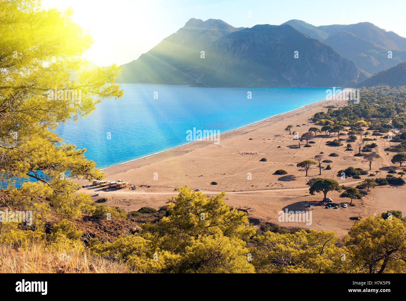 Beach at Mediterranean sea. Cirali, Turkey Stock Photo - Alamy