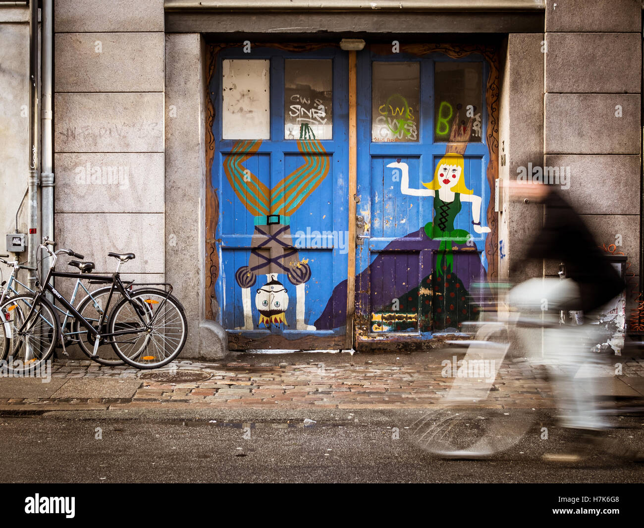 A colorful gate in Copenhagen, Denmark Stock Photo - Alamy