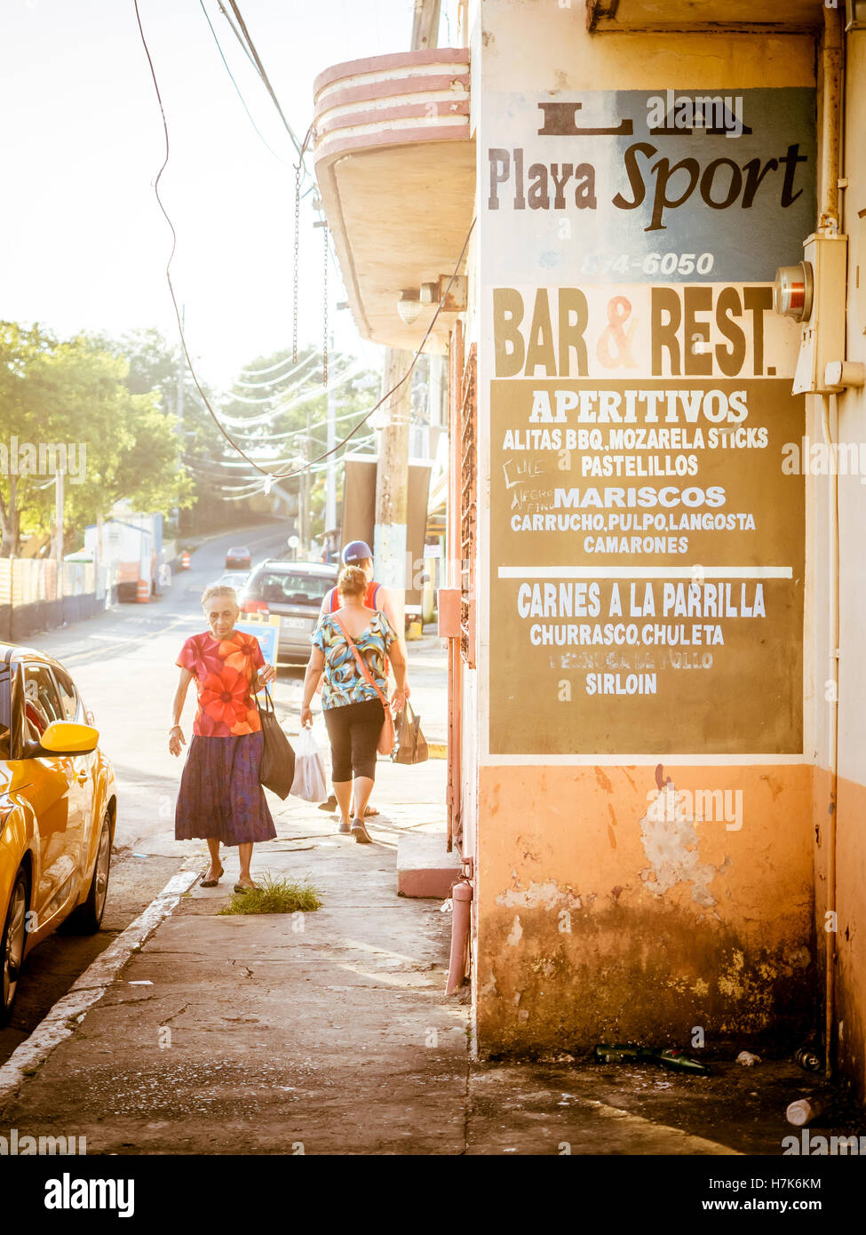 Street life in Puerto Rico Stock Photo - Alamy