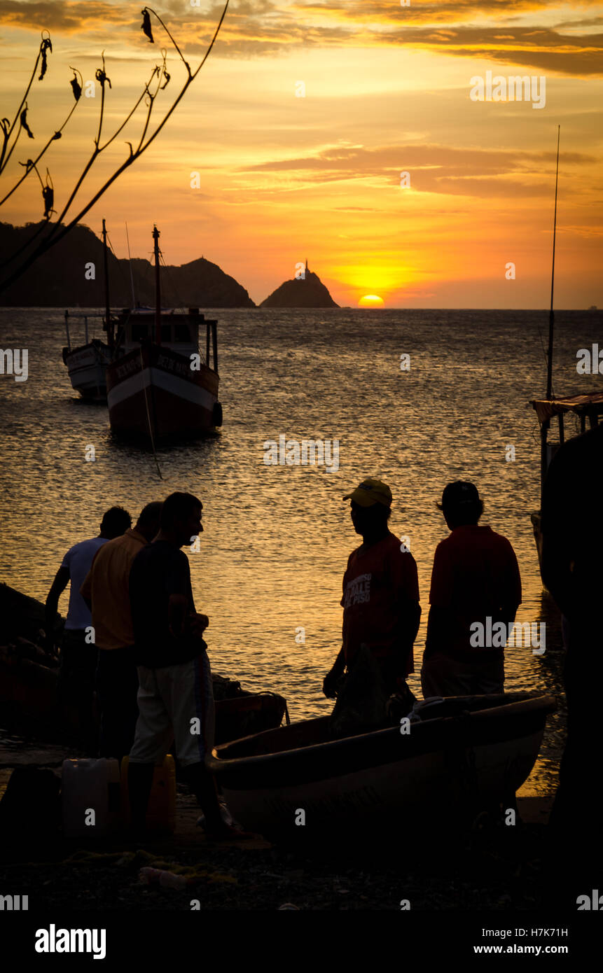 Sunset in Colombia Stock Photo - Alamy