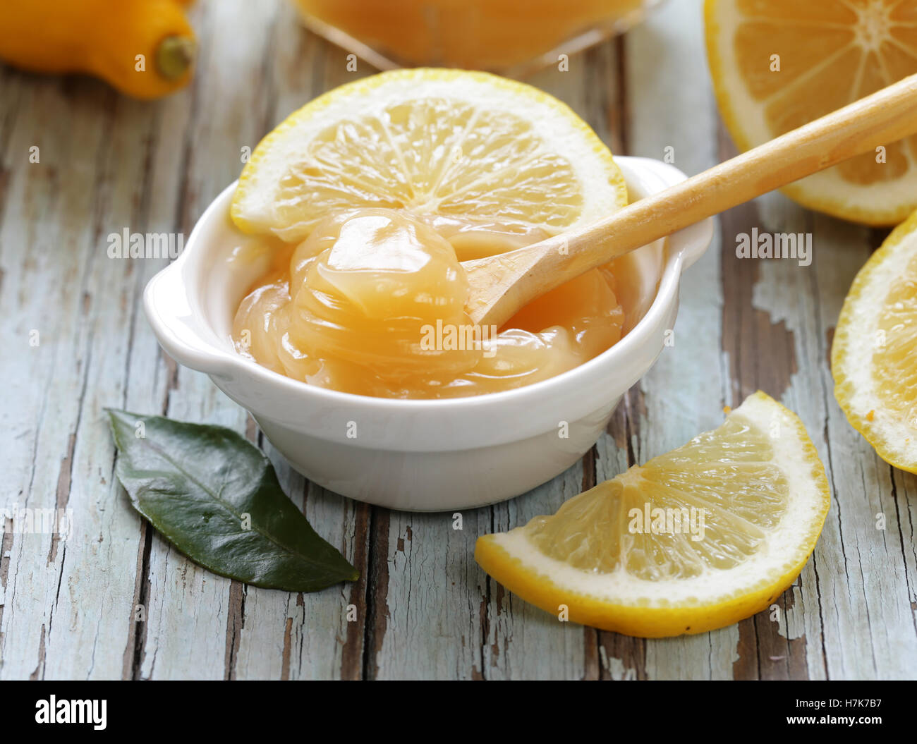 lemon curd cream made from natural organic lemons Stock Photo - Alamy
