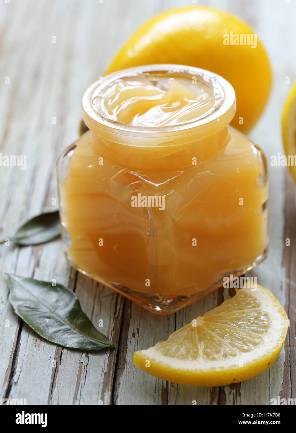 lemon curd cream made from natural organic lemons Stock Photo - Alamy