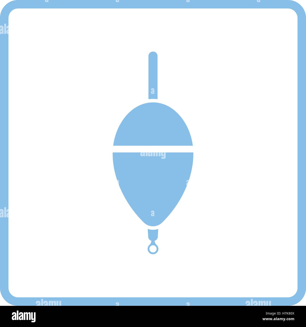 Icon of float . Blue frame design. Vector illustration Stock Vector ...