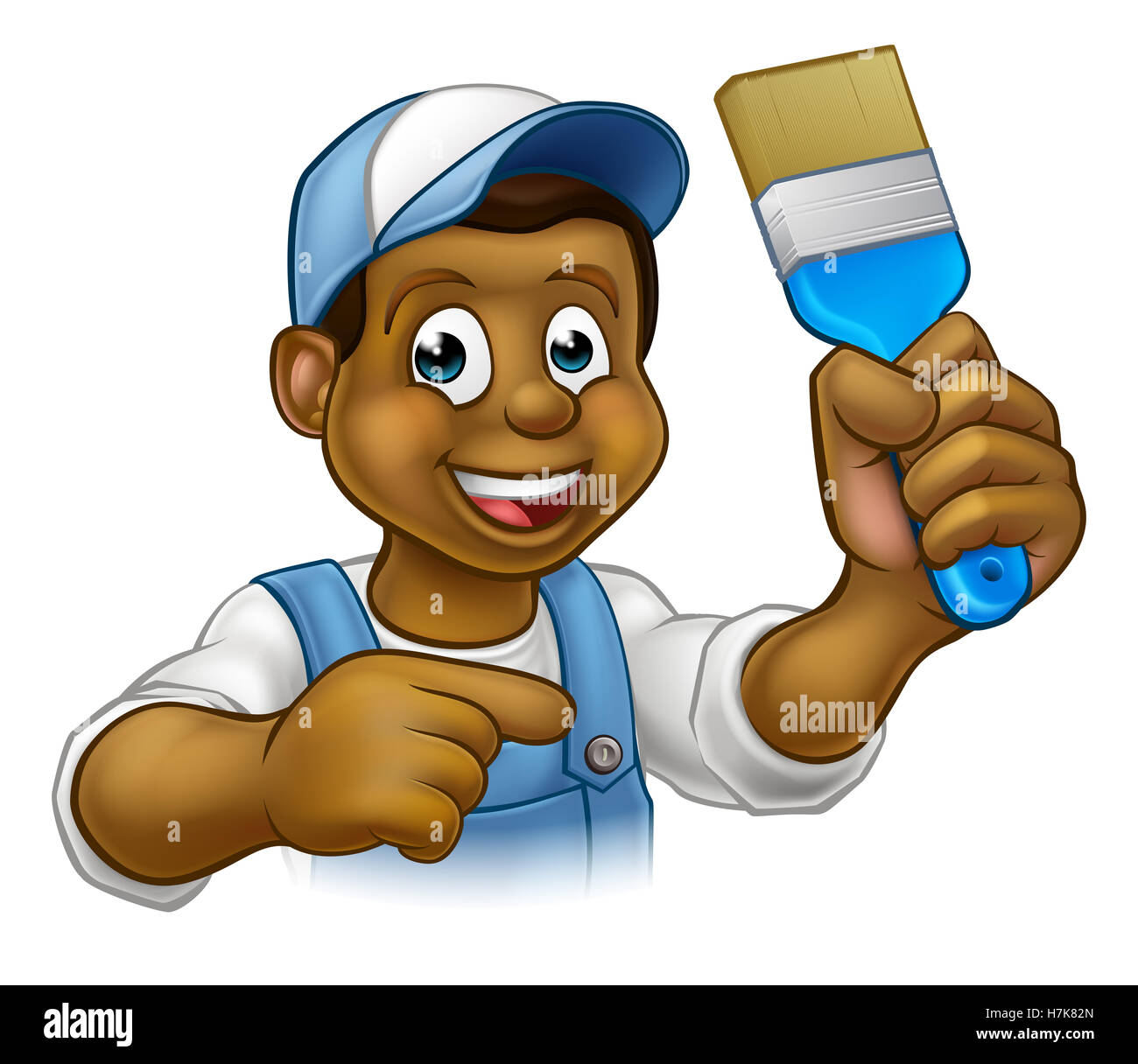 Painter decorator cartoon character hi-res stock photography and images ...