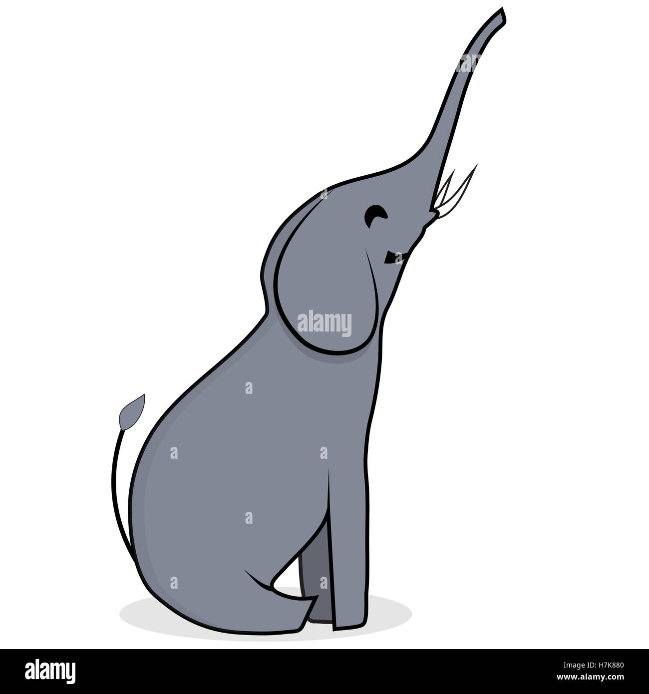 Character elephant flat. Elephant isolated, baby elephant, elephant ...