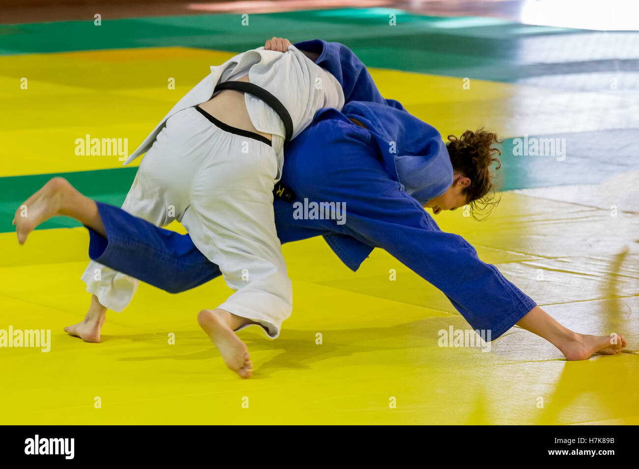 Competitors in Catalan Senior Judo Championships in Barcelona, 29 ...