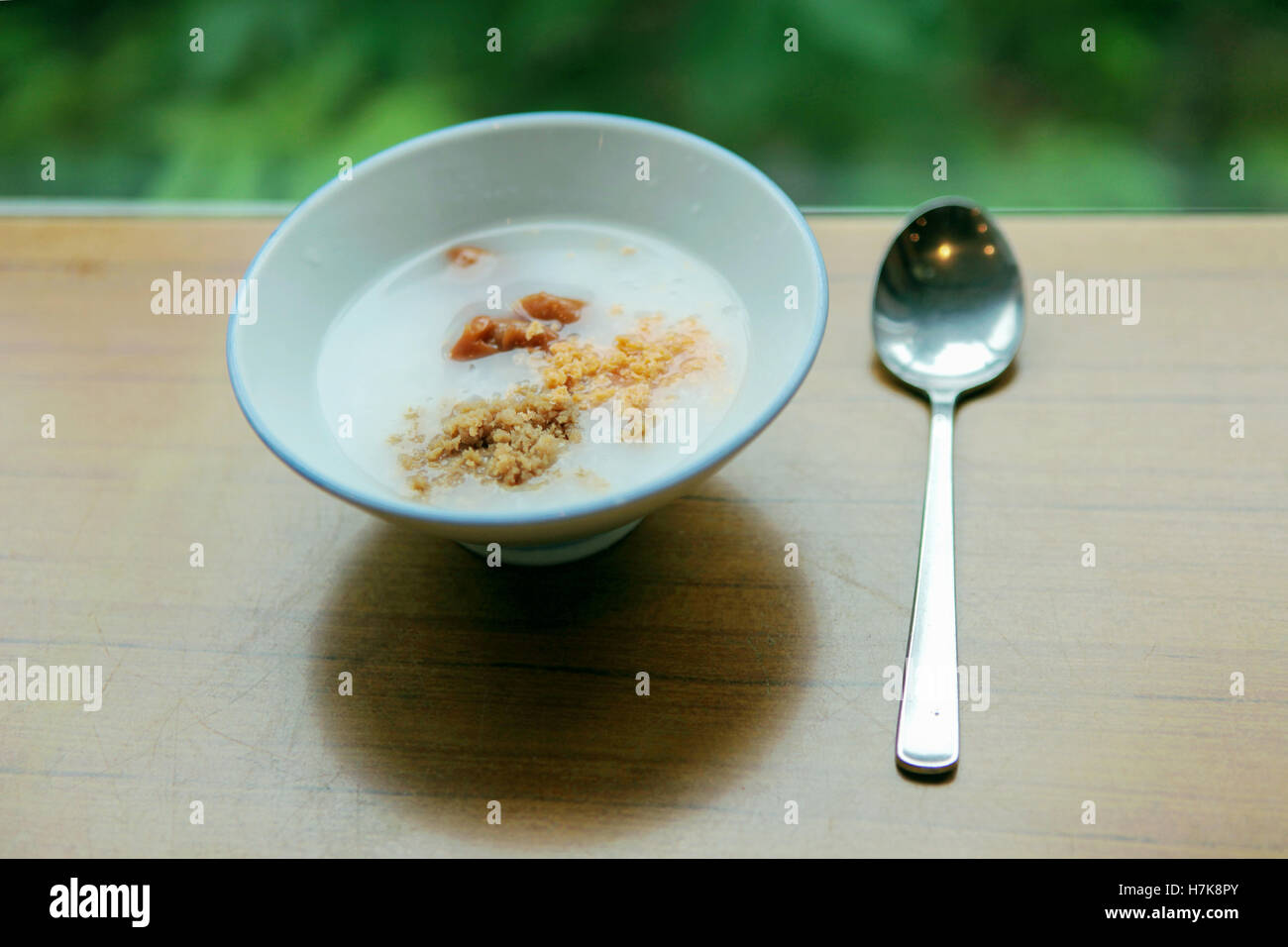 Asian Traditional Food, A Bowl of Asian Soft Boiled Rice or Rice ...