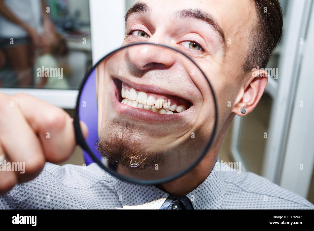 dentistry, mouth and teeth close up smiling Stock Photo - Alamy