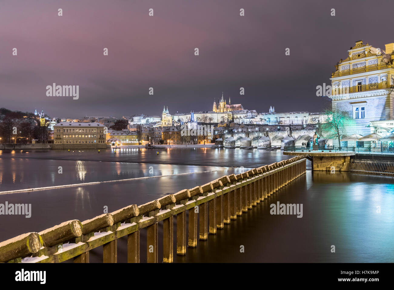 Prague Castle, Charles Bridge Stock Photo - Alamy
