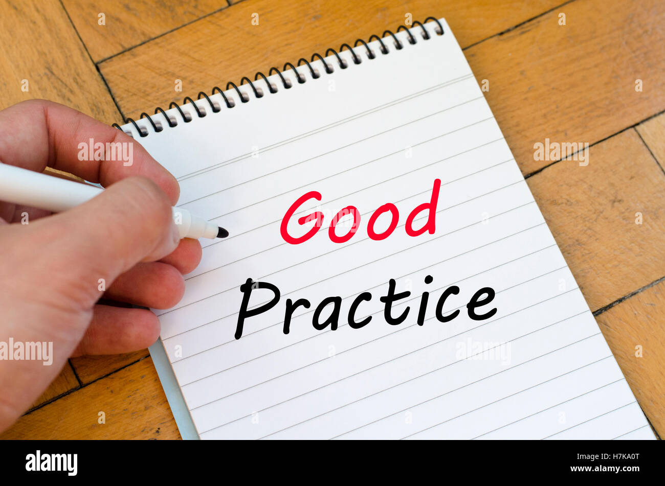 Good practice text concept write on notebook Stock Photo - Alamy Good practice text concept write on notebook Stock Photo - Alamy