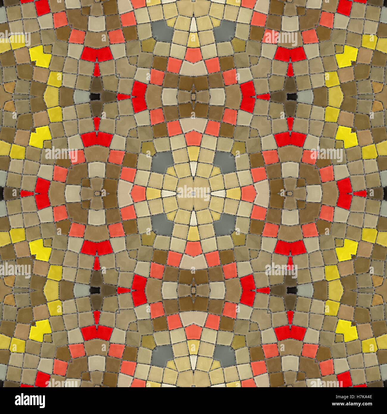 New seamless texture of abstract fabric. Arabic tile texture with geometric ornaments. Texture ...