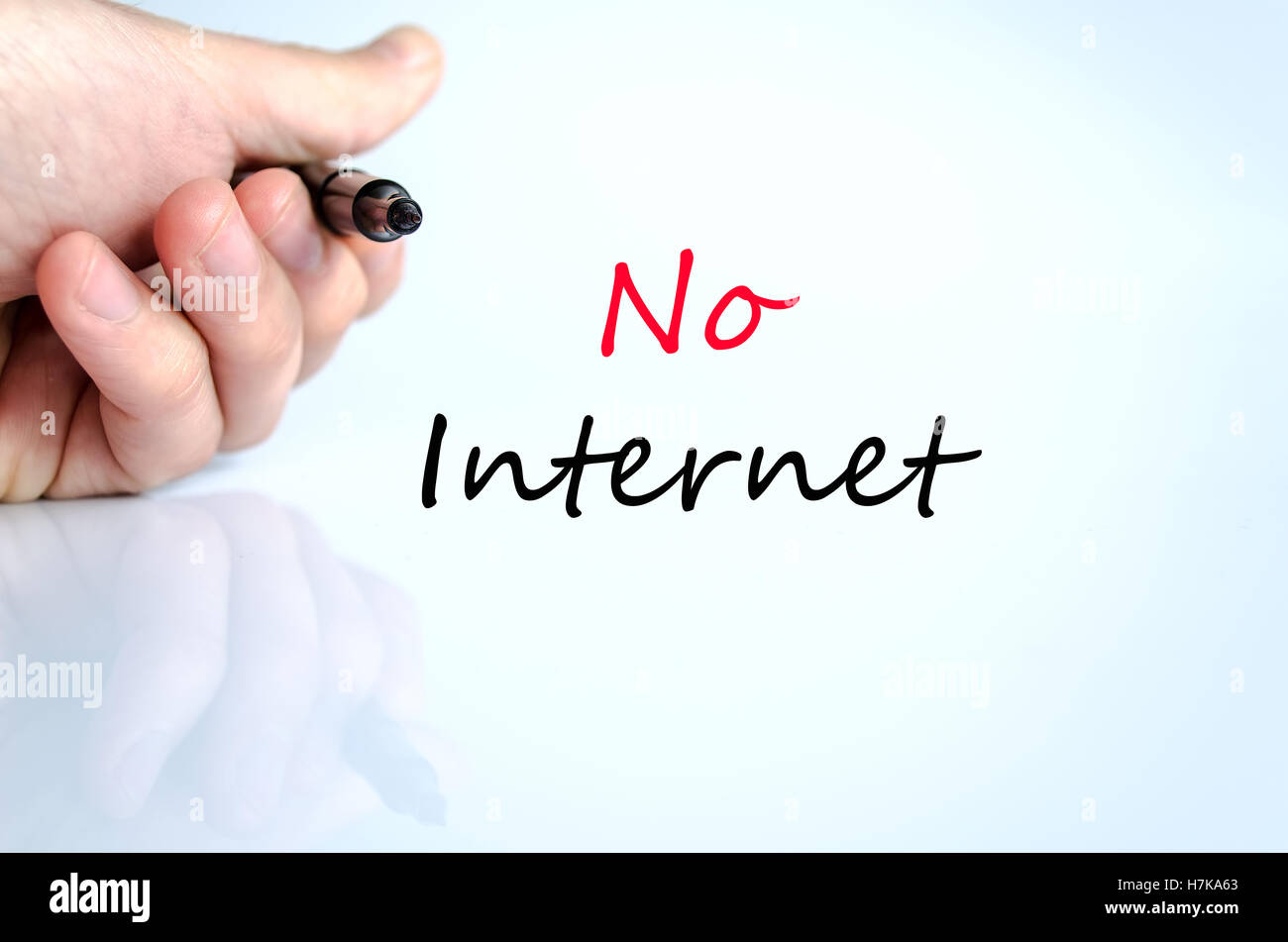 No internet text concept isolated over white background Stock Photo - Alamy