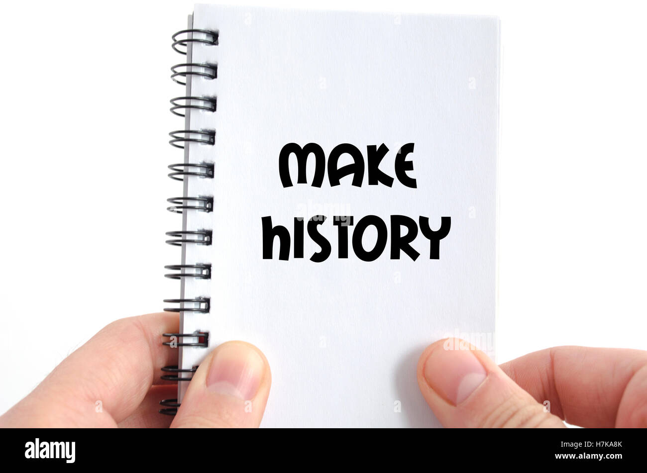 Make history text concept isolated over white background Stock Photo ...