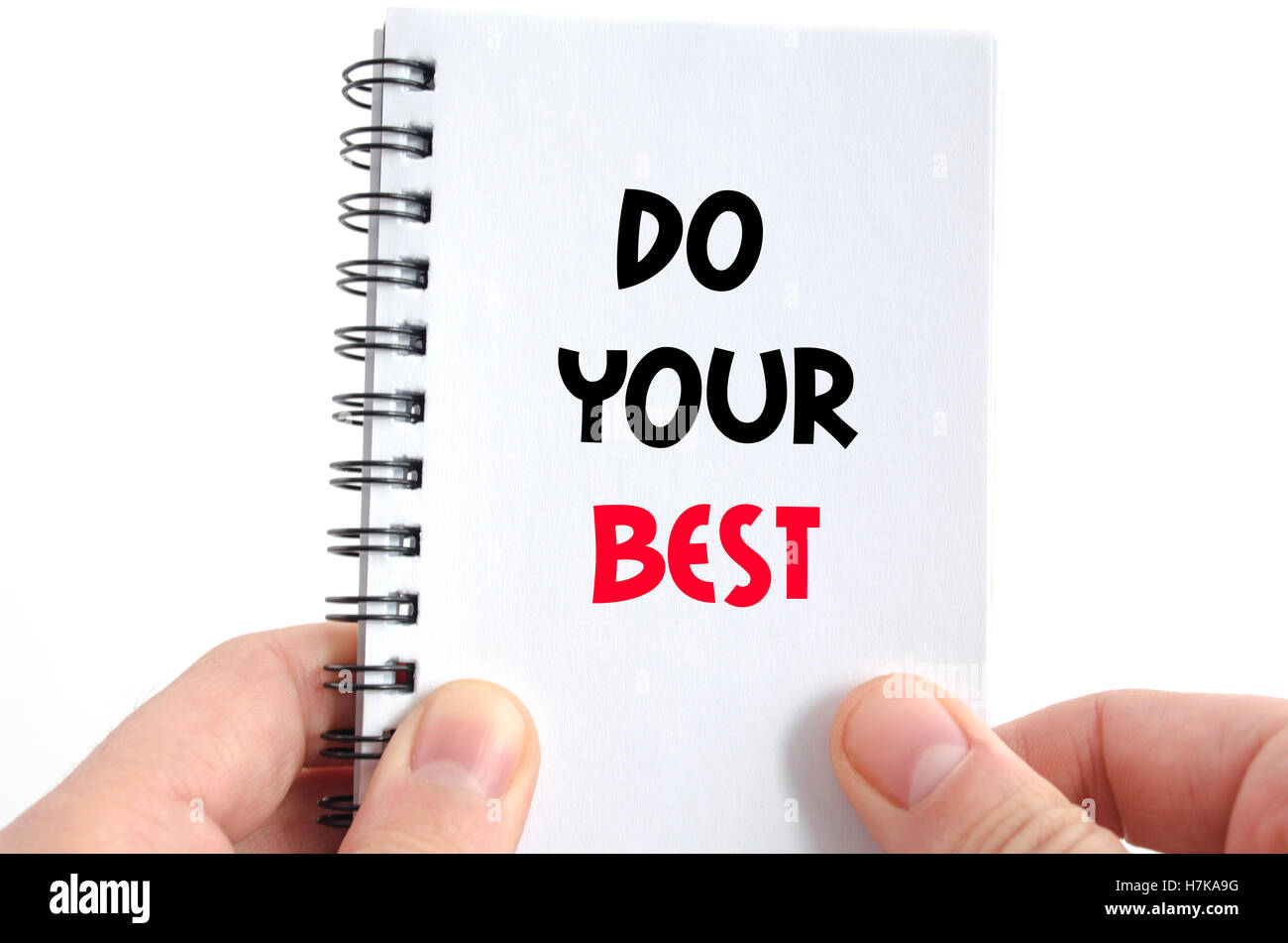 Do your best text concept isolated over white background Stock Photo ...