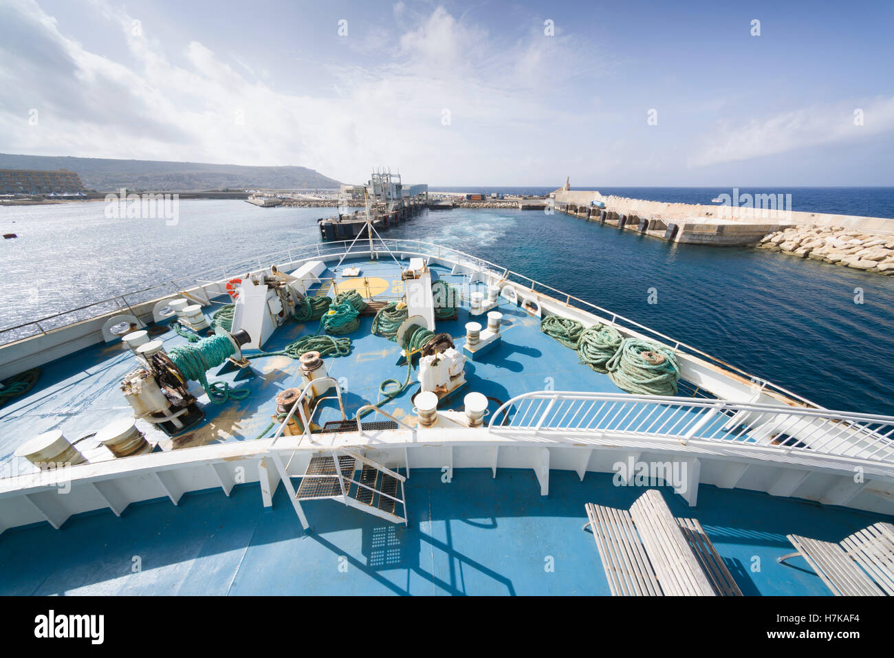Malta and Gozo - Gozo Channel Line ferry between the islands Stock ...