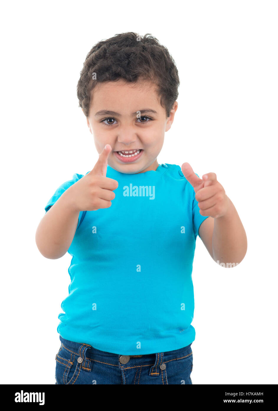 Adorable Little Lovely Boy Isolated on White Background Stock Photo - Alamy