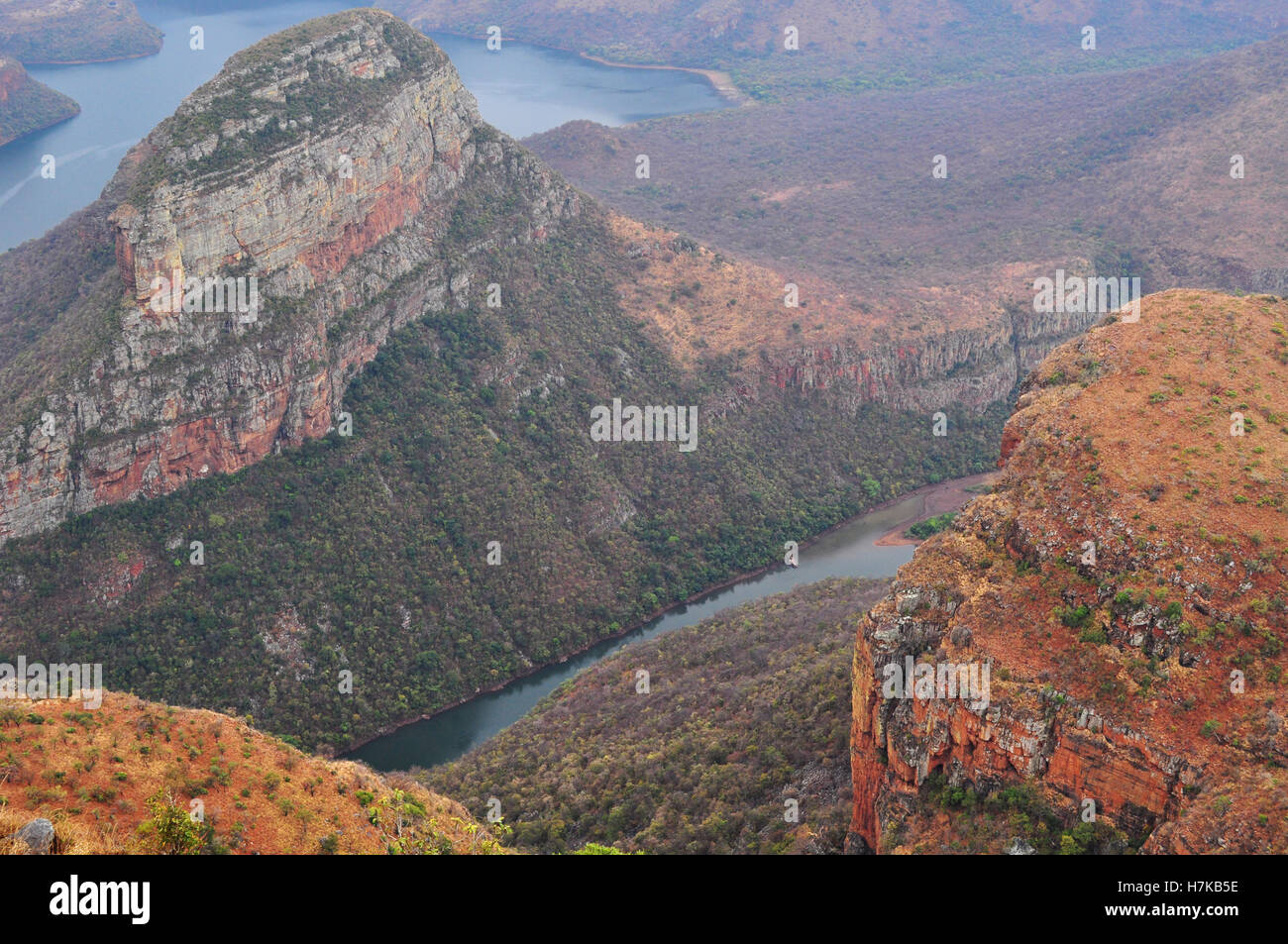 South Africa: fog in Blyde River Canyon, a natural feature in ...