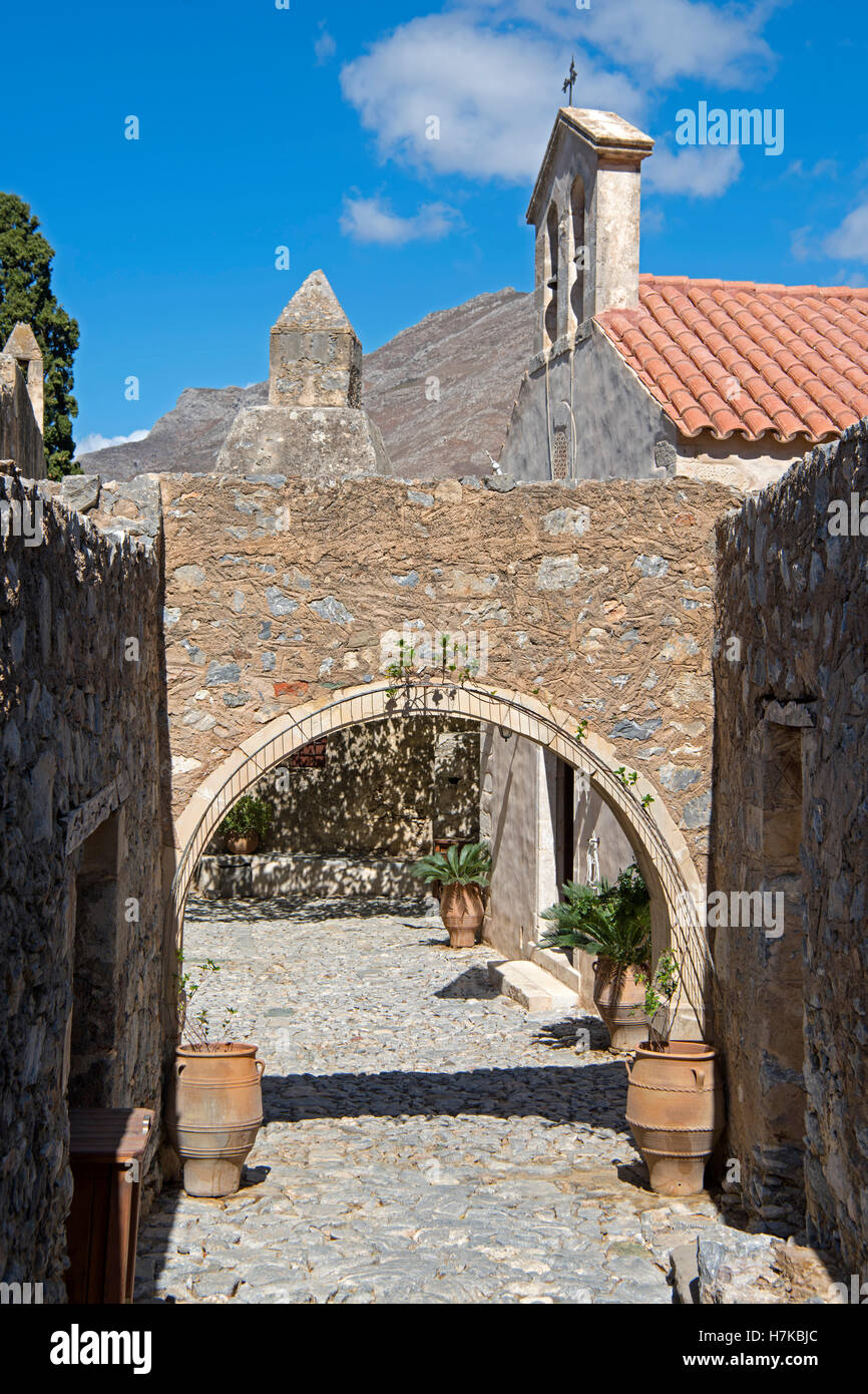 Griechenland, Kreta, Kloster Kato Moni Preveli Stock Photo - Alamy