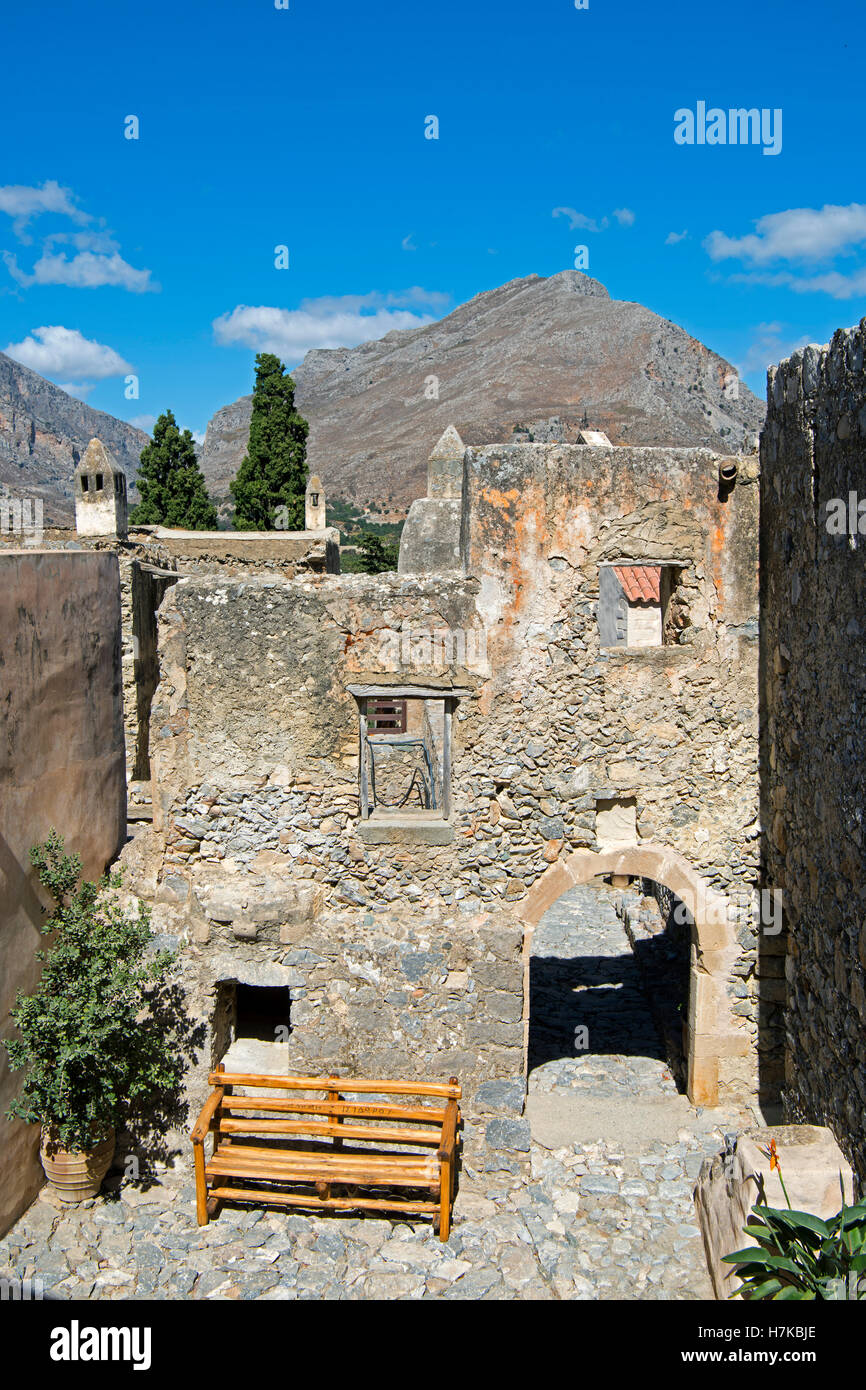 Griechenland, Kreta, Kloster Kato Moni Preveli Stock Photo - Alamy