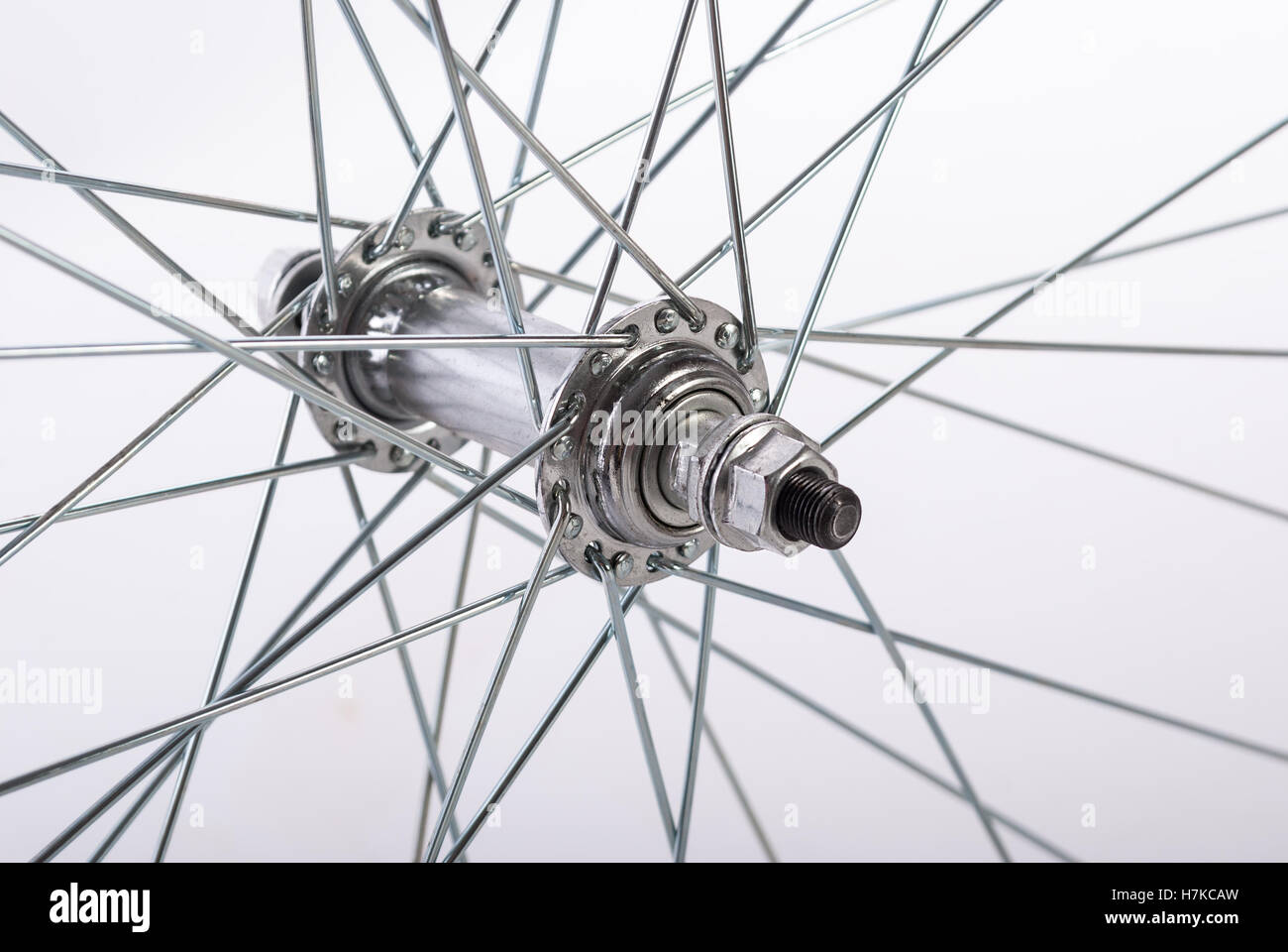 Bicycle wheel closeup Stock Photo - Alamy