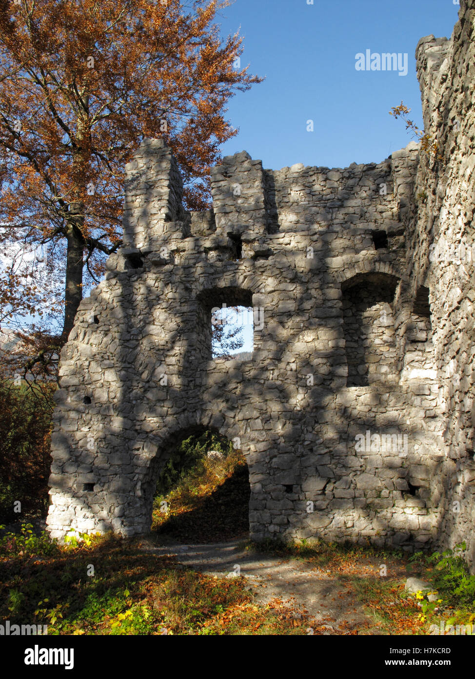 Castle ruin werdenfels hi-res stock photography and images - Alamy