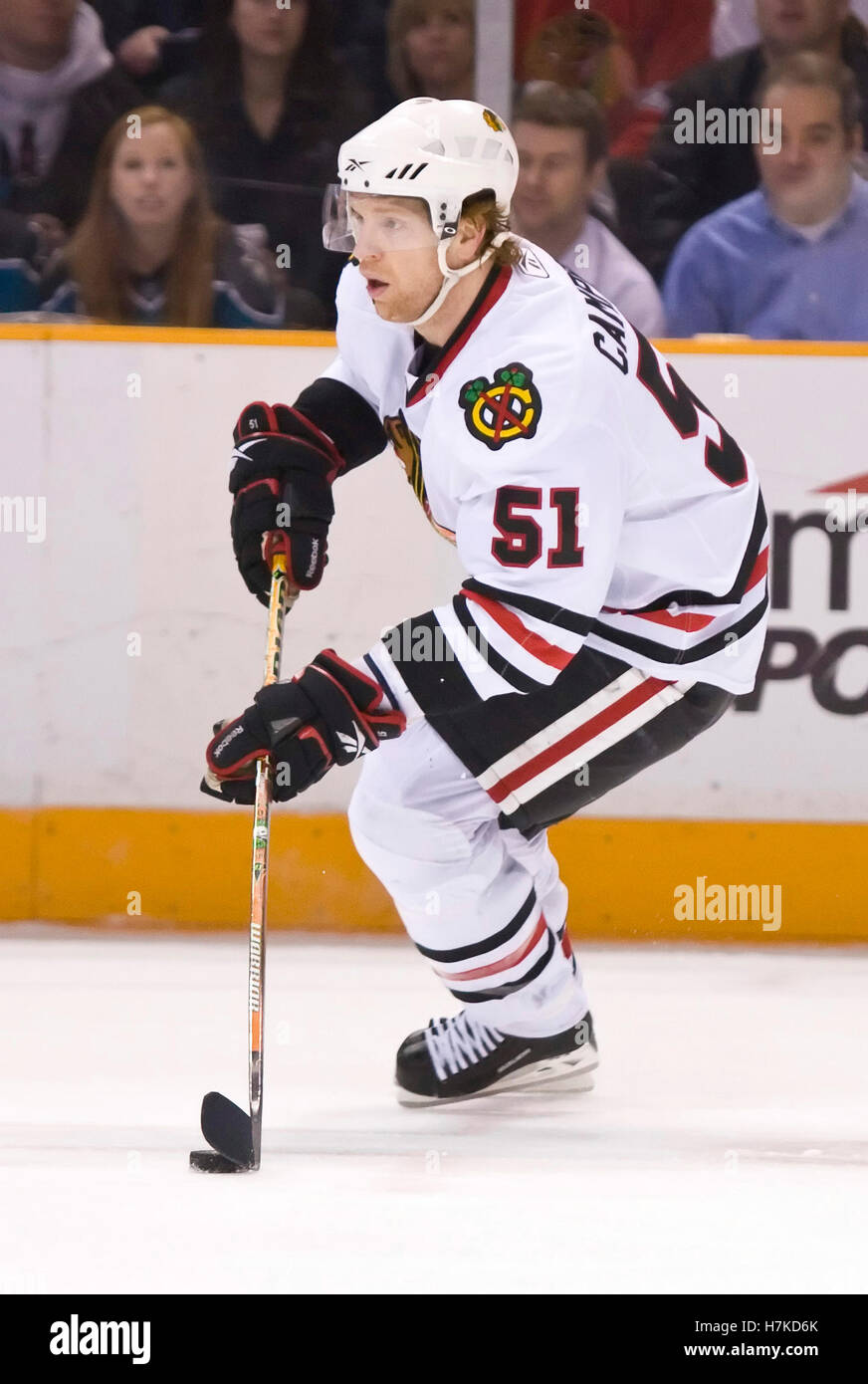January 28, 2010; San Jose, CA, USA; Chicago Blackhawks defenseman ...