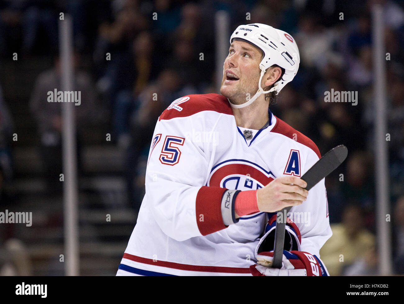 March 4, 2010; San Jose, CA, USA; Montreal Canadiens defenseman Hal ...