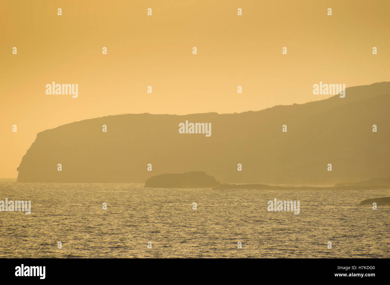 Gozo sunset from the ferry Stock Photo - Alamy