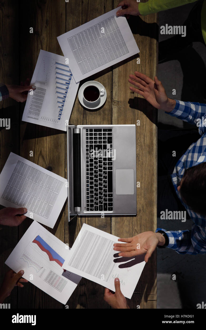 Man getting lot of extra reports, paperwork and deadline concept Stock ...