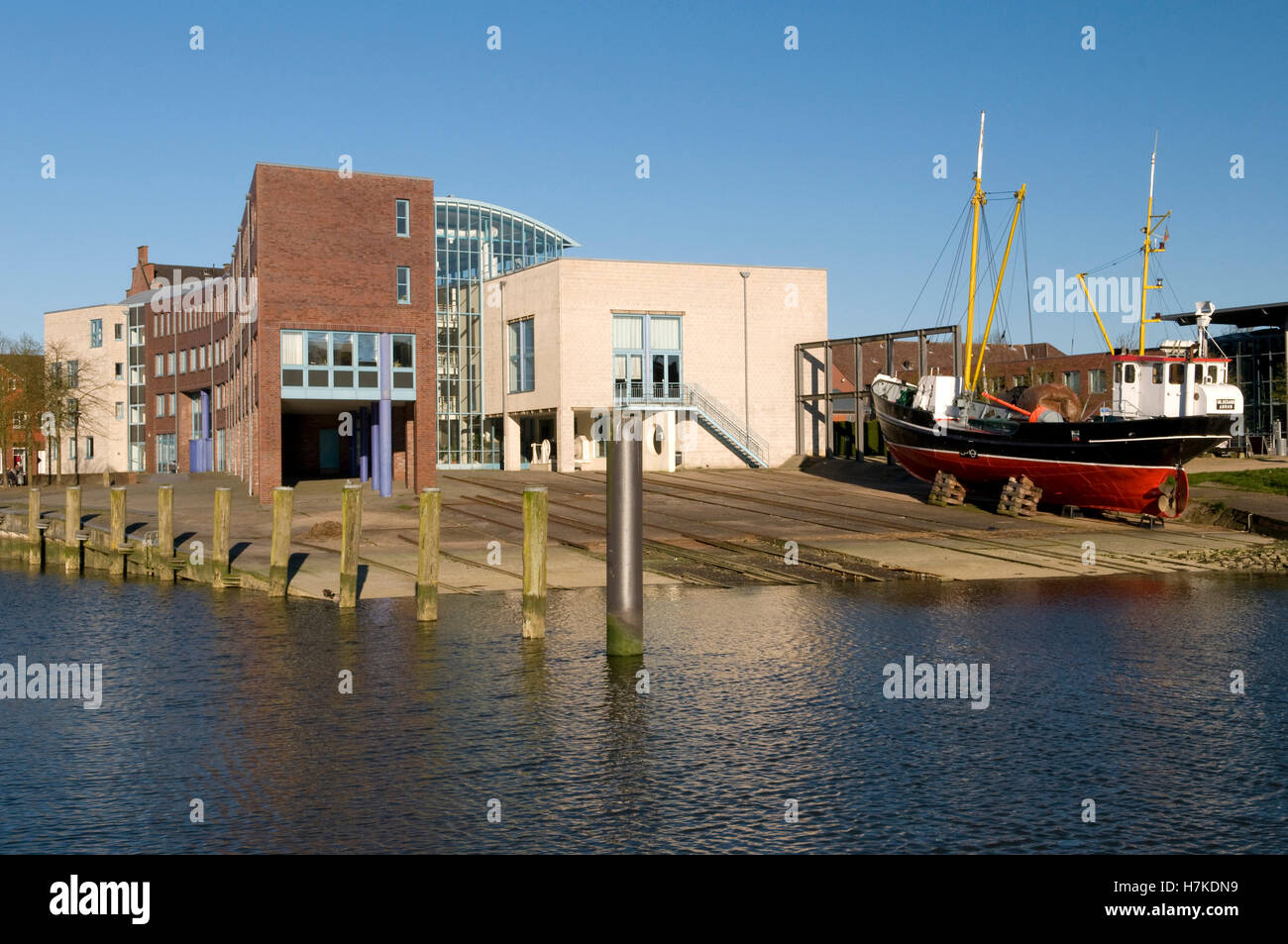 Shipyard of Husum, Husum, North Friesland, Schleswig-Holstein Stock ...