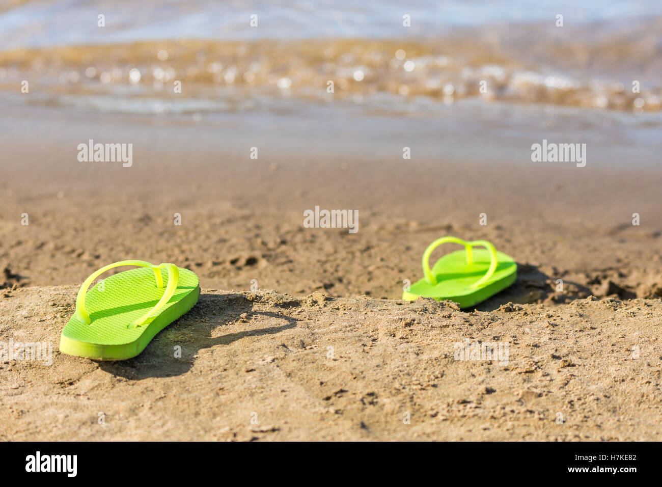 Flip flops shoes green hi-res stock photography and images - Alamy