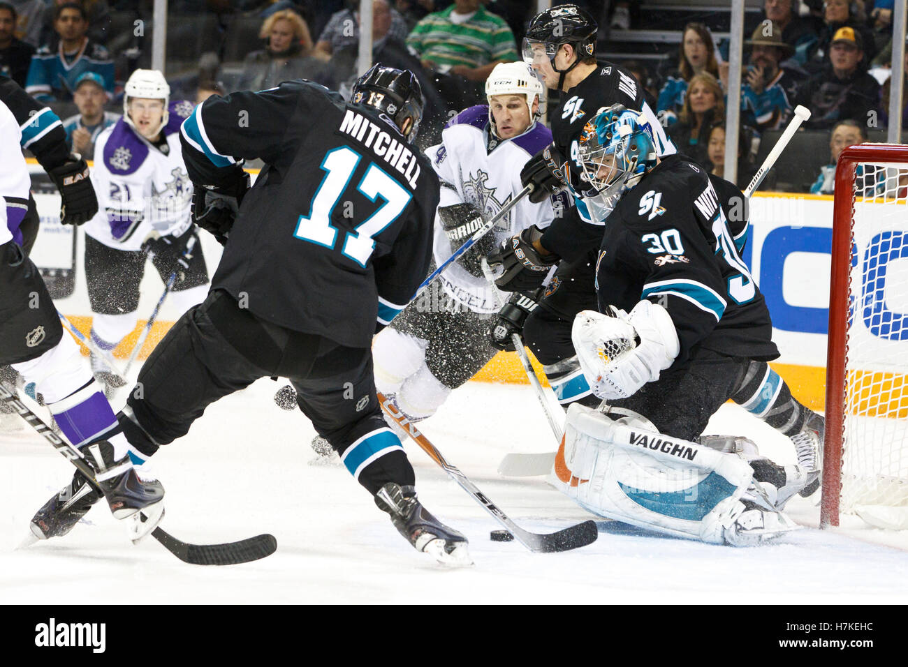 November 15, 2010; San Jose, CA, USA; San Jose Sharks center Torrey ...