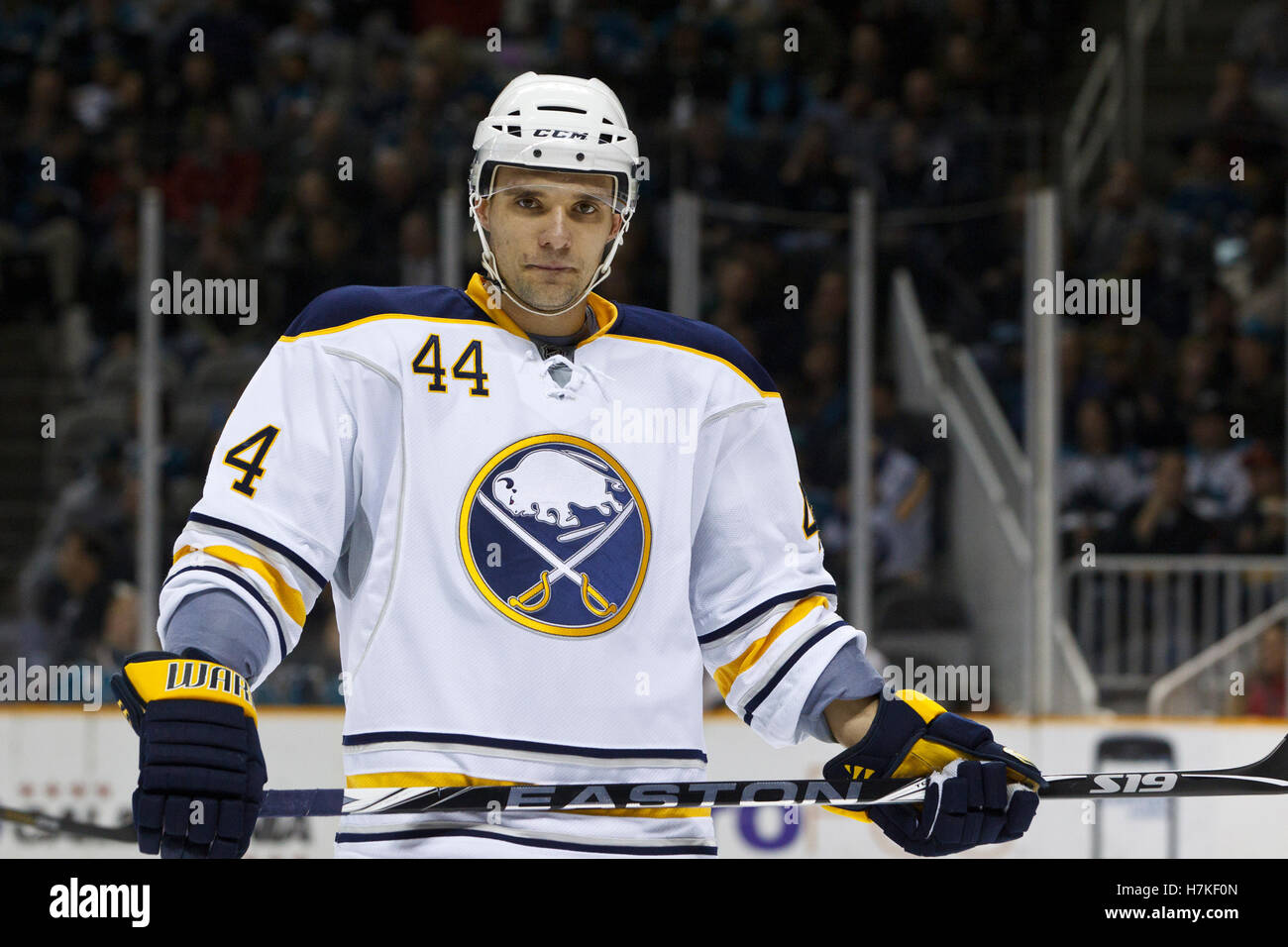 January 6, 2011; San Jose, CA, USA; Buffalo Sabres defenseman Andrej ...