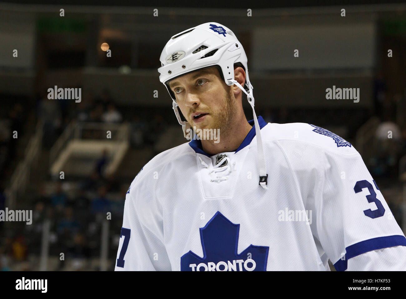 January 11, 2011; San Jose, CA, USA; Toronto Maple Leafs center Tim ...