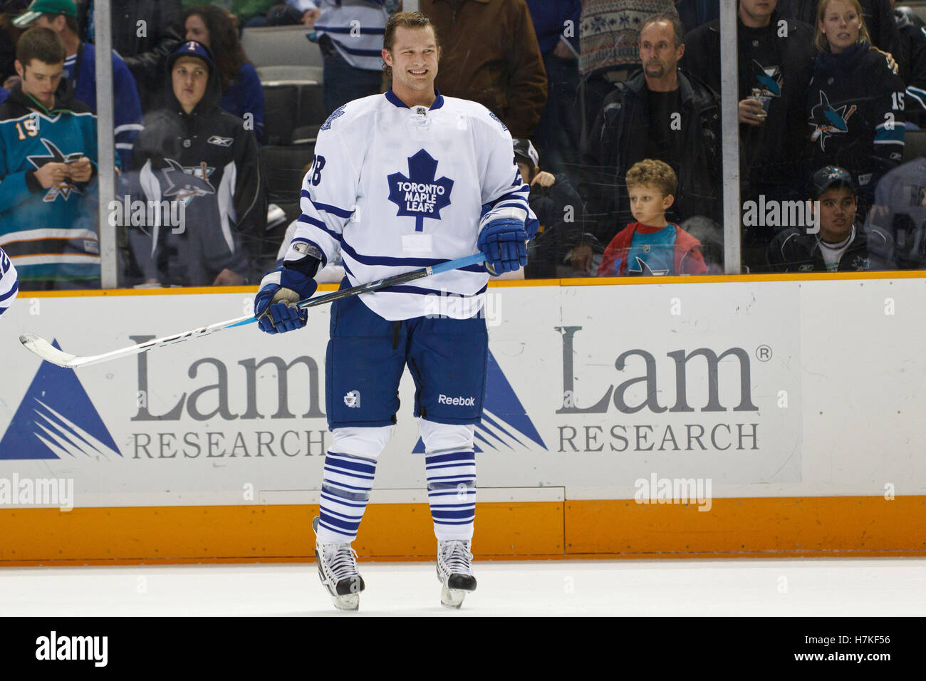 January 11, 2011; San Jose, CA, USA; Toronto Maple Leafs right wing ...