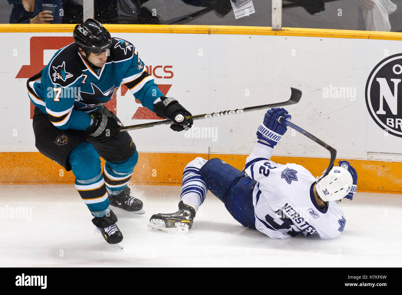 January 11, 2011; San Jose, CA, USA; San Jose Sharks defenseman Niclas ...