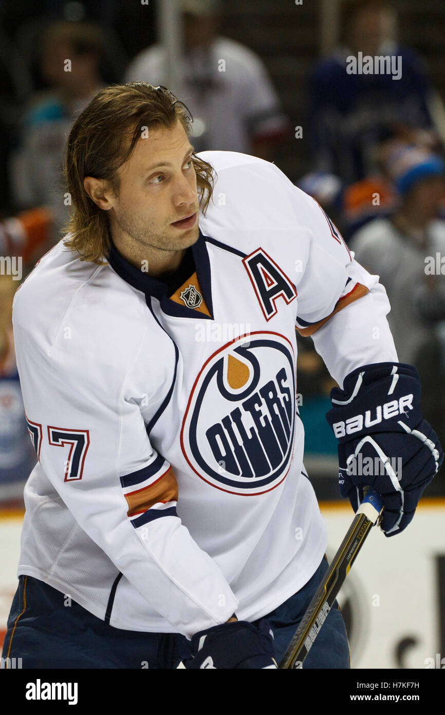 January 13, 2011; San Jose, CA, USA; Edmonton Oilers defenseman Tom ...