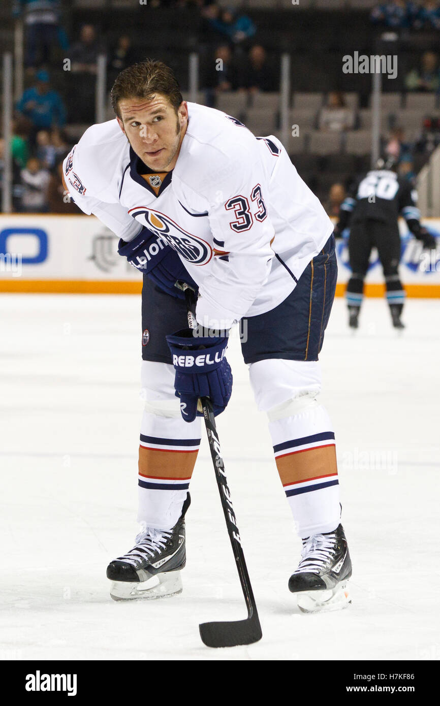 January 13, 2011; San Jose, CA, USA; Edmonton Oilers left wing Steve ...