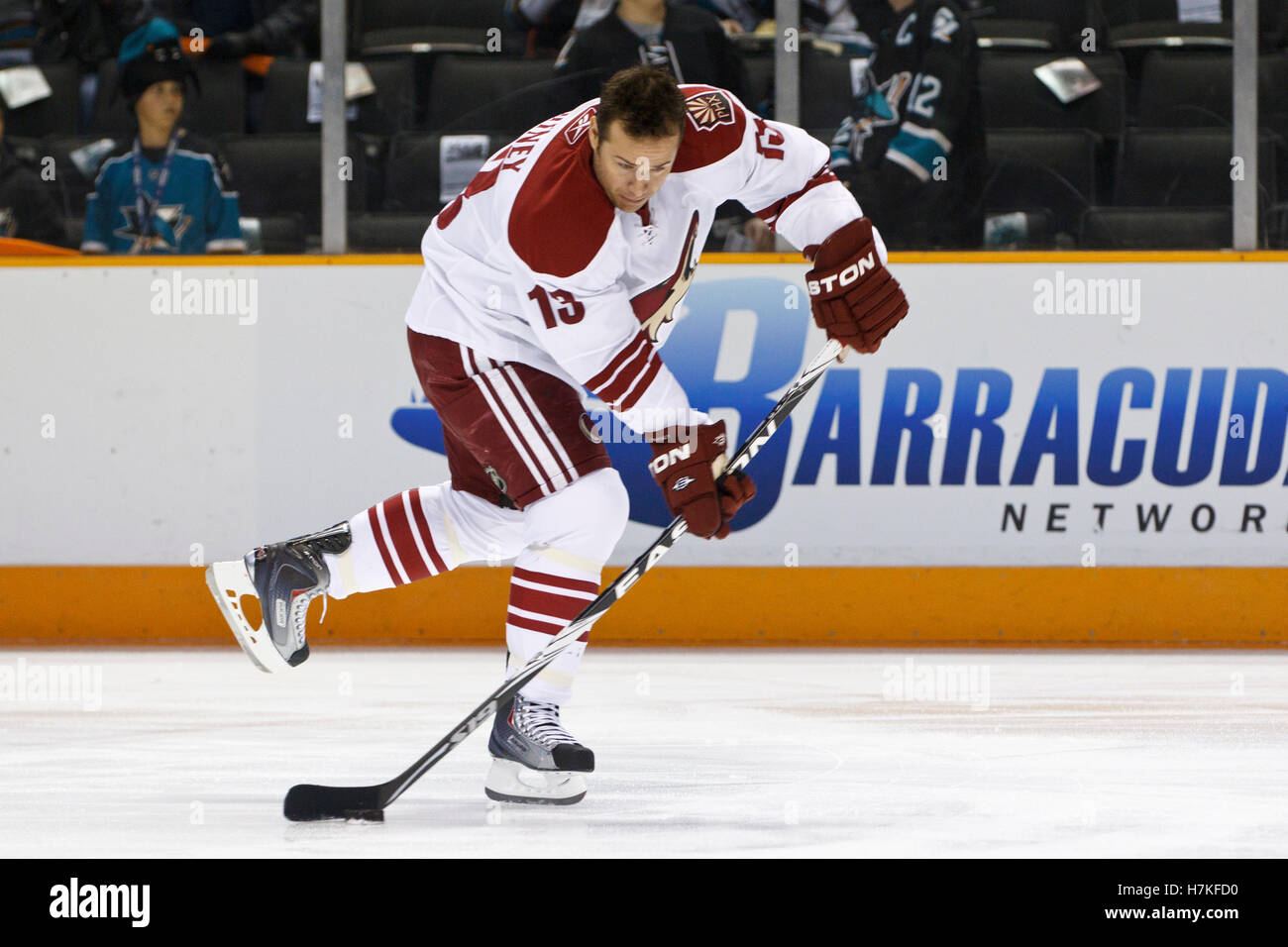 February 1, 2011; San Jose, CA, USA; Phoenix Coyotes left wing Ray ...