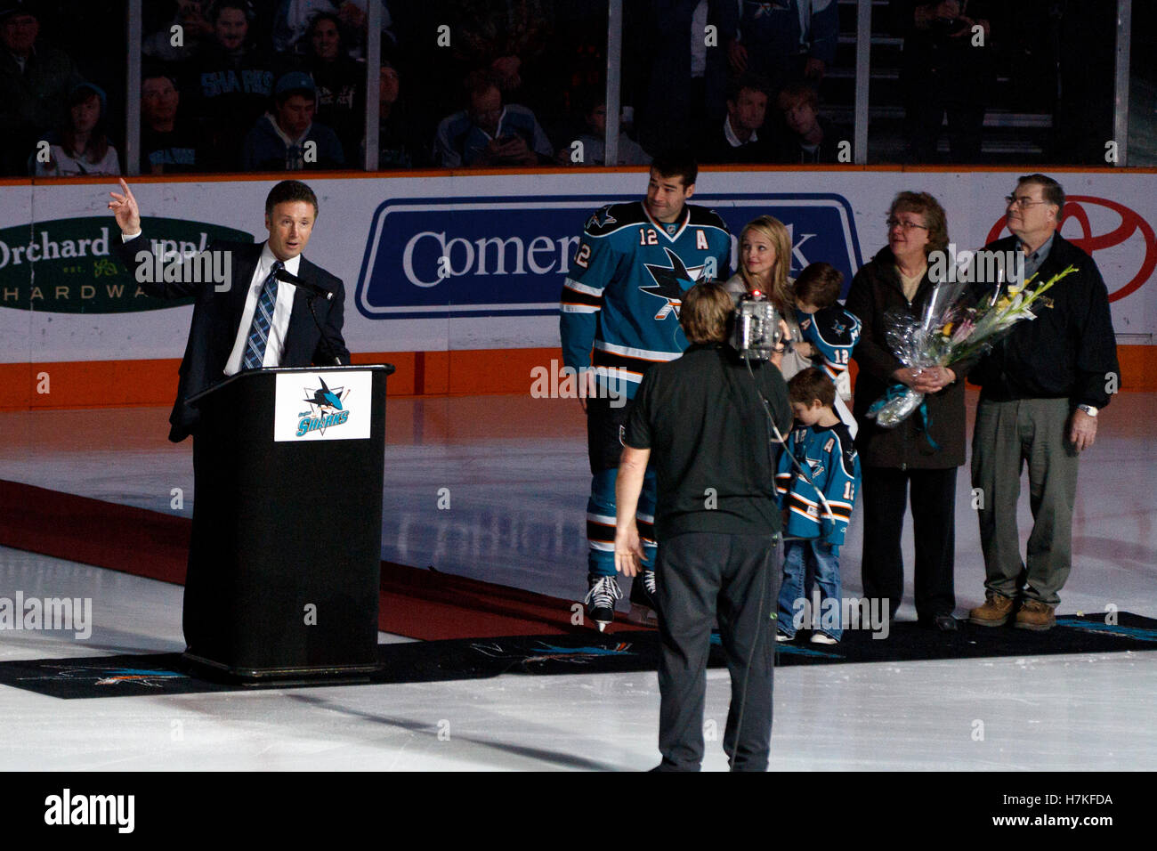 February 1, 2011; San Jose, CA, USA; San Jose Sharks general manager ...