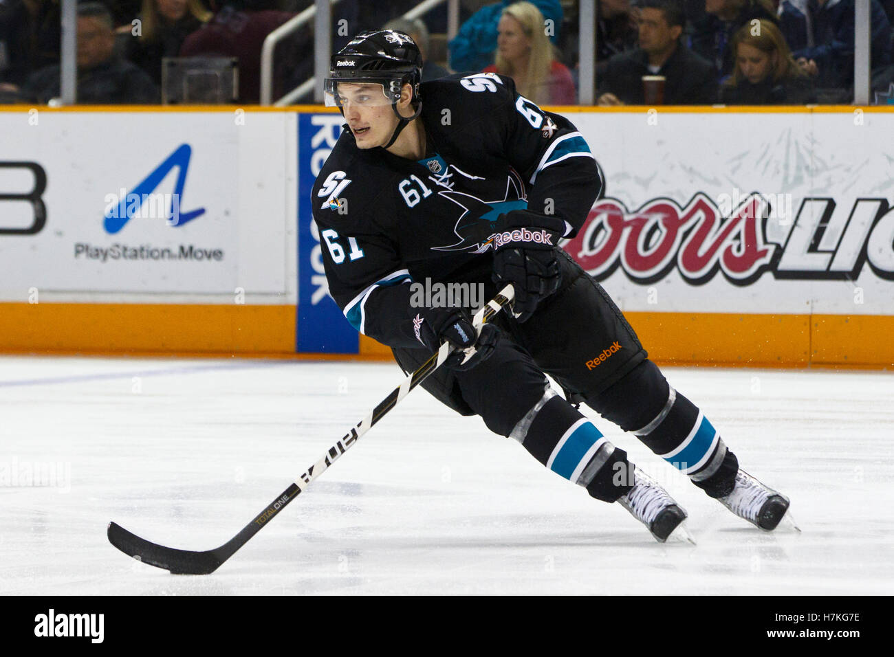 March 10, 2011; San Jose, CA, USA; San Jose Sharks defenseman Justin ...