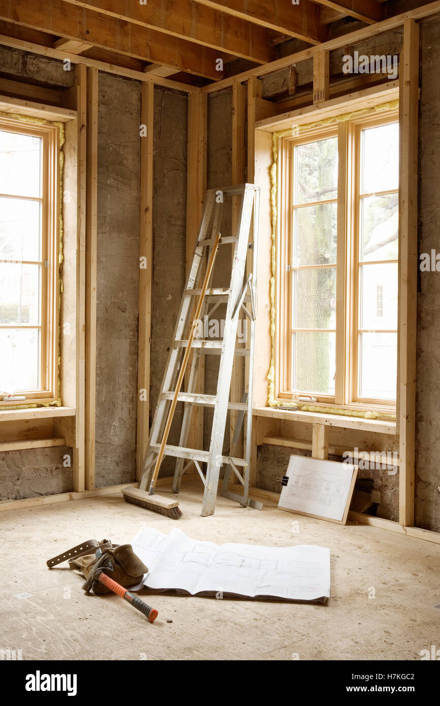house interior under construction Stock Photo - Alamy