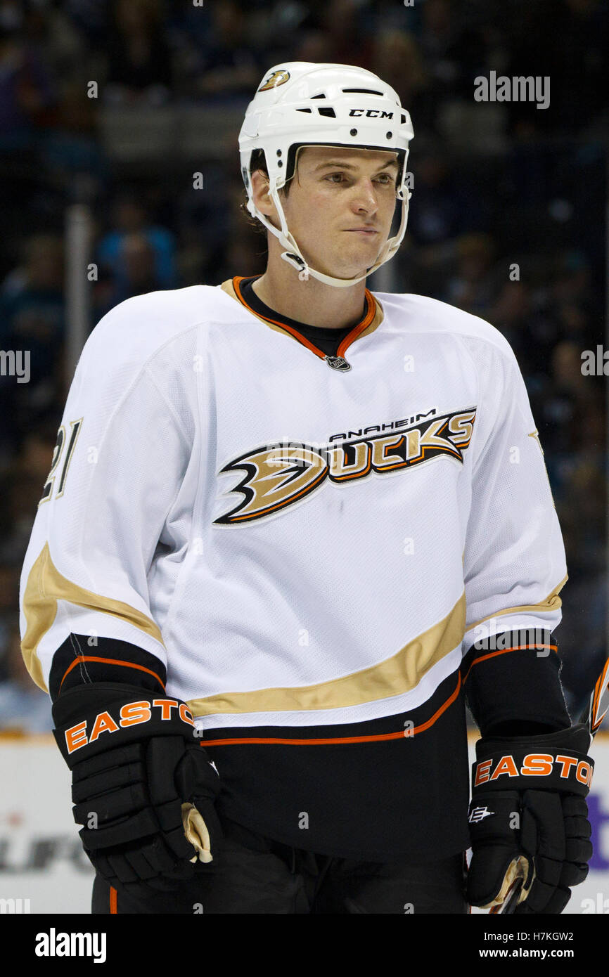 April 2, 2011; San Jose, CA, USA; Anaheim Ducks defenseman Sheldon ...