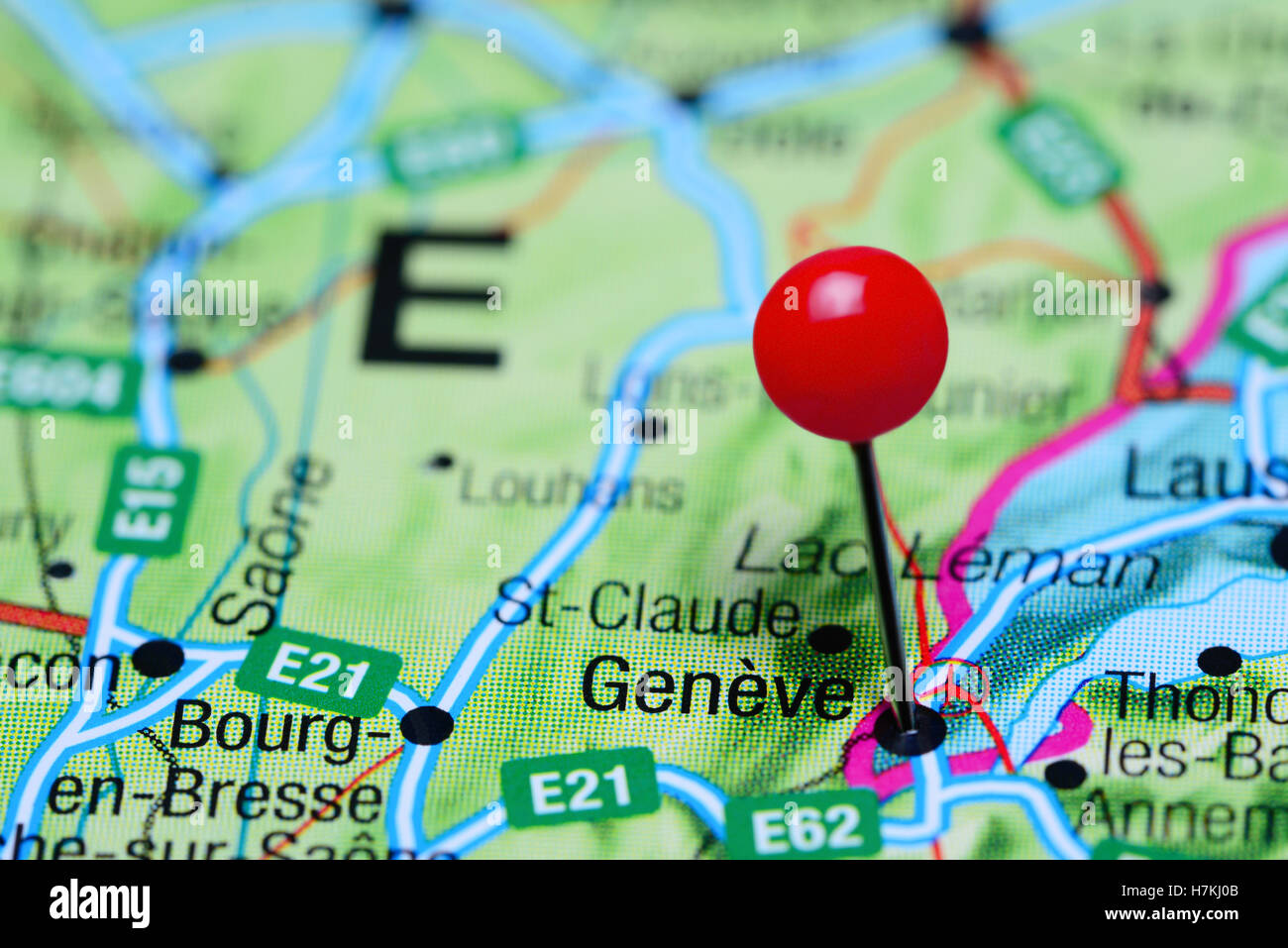 Geneva switzerland europe map hi-res stock photography and images - Alamy