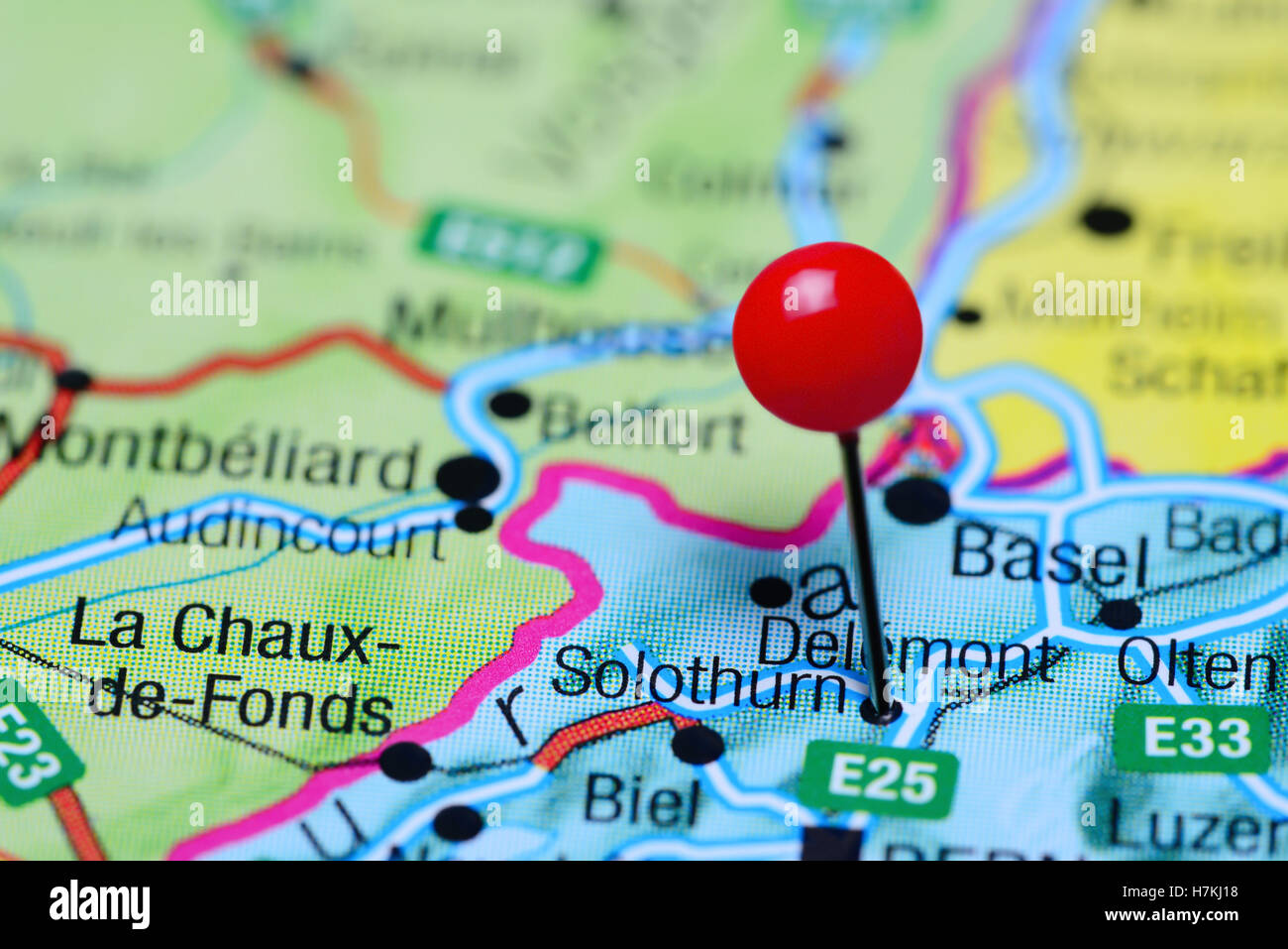 Solothurn map hi-res stock photography and images - Alamy