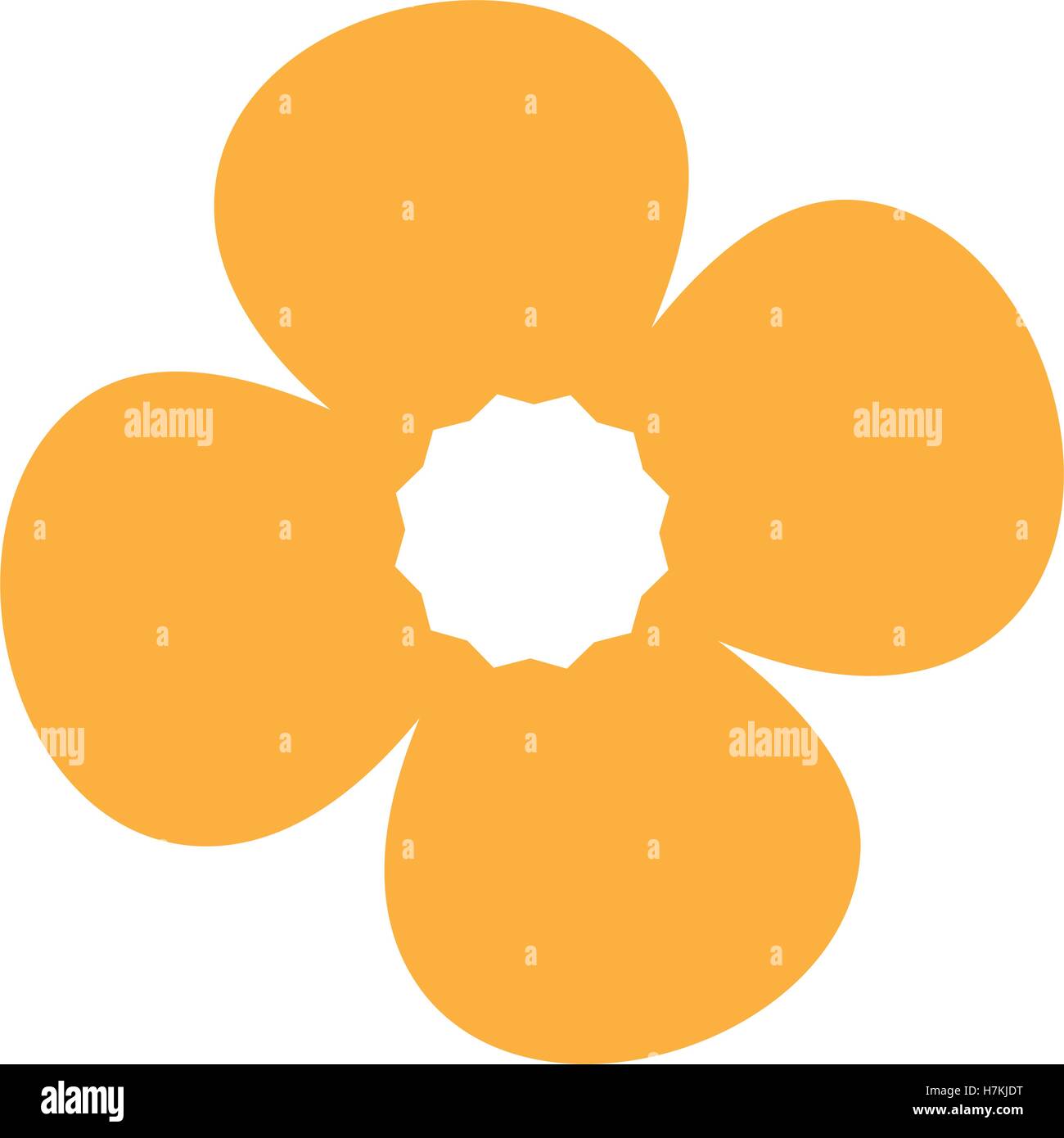 Orange flower icon hi-res stock photography and images - Alamy